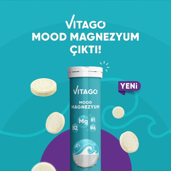 Vitago Daily Serisinin Yeni Üyesi: Mood Magnezyum Efervesan Tablet